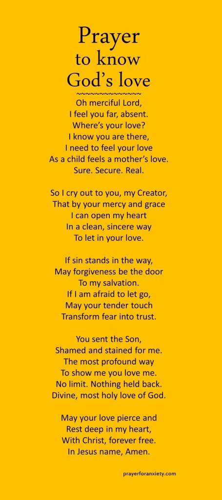 Prayer to know God’s love | Prayer For Anxiety