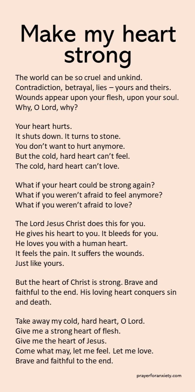 Make my heart strong | Prayer For Anxiety